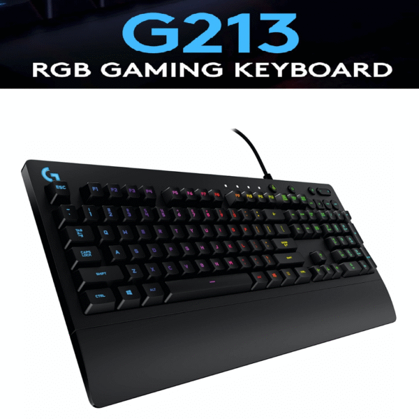 TECLADO LOGITECH G213 RGB LIGHTSYNC USB RESISTENTE A SALPICADURAS ...